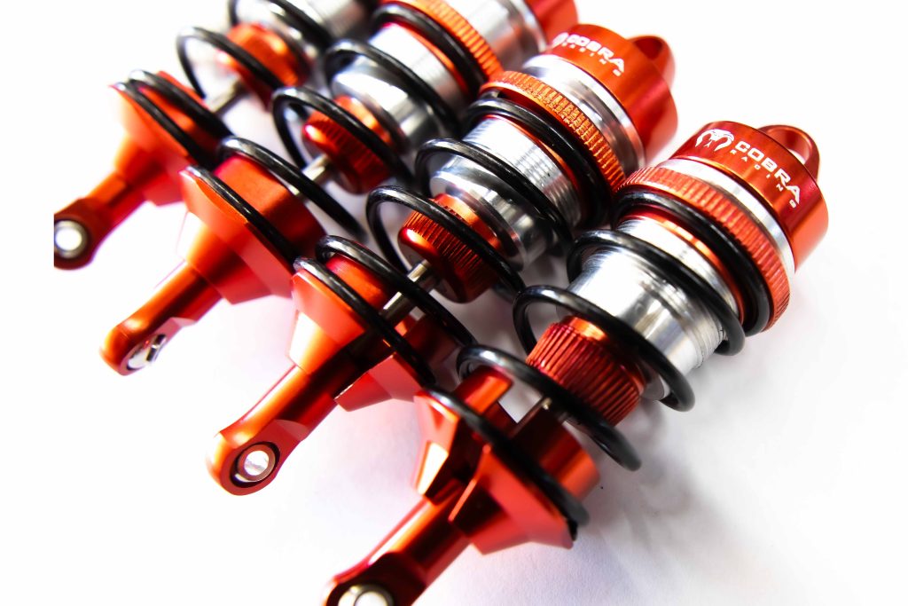 CR ARRMA Front+Rear (RED) Alloy Shocks for 1/7 Felony Limitless ...