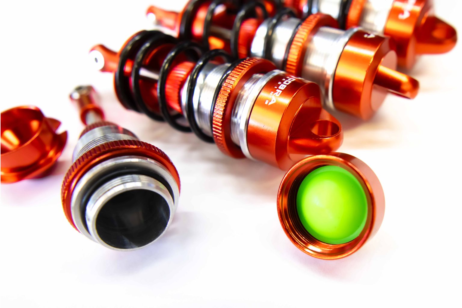 CR ARRMA Front+Rear (RED) Alloy Shocks for 1/7 Felony Limitless ...