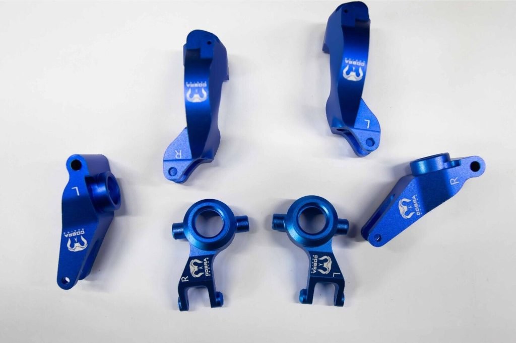 Navy Blue Aluminum Knuckle Set for Arrma Senton, Granite & More - Cobra ...